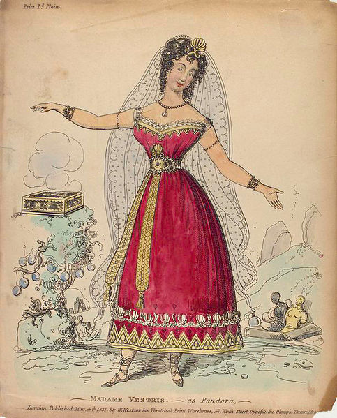 Lucia Elizabeth Vestris (Matthews) (1797-1856) – Teatro Romantico